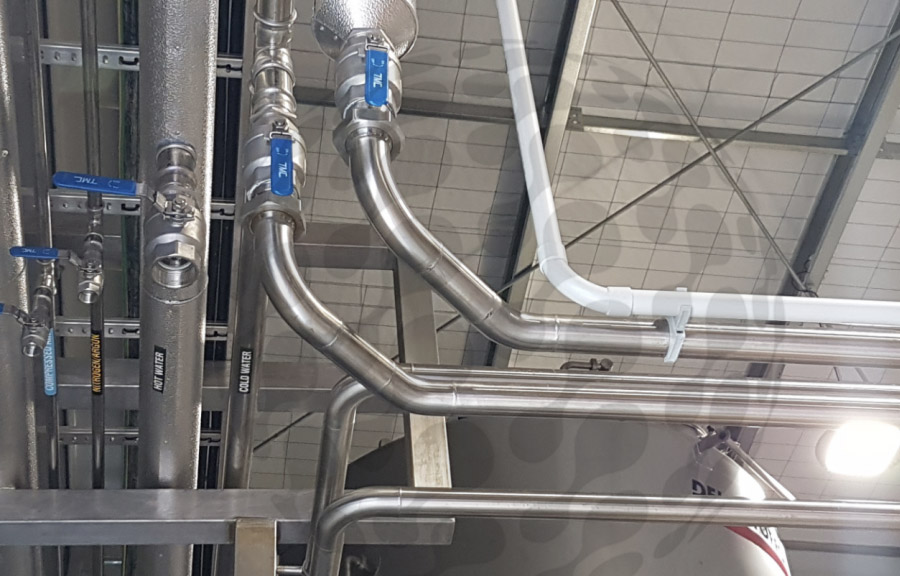 Stainless steel and coded pipework - Trinder Engineering